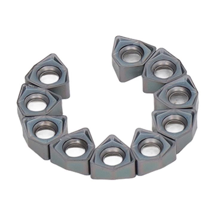 Omabeta Insertion de tournage 10 pièces tournant Insert carbure lame Cutter fraisage CNC Kit d ...