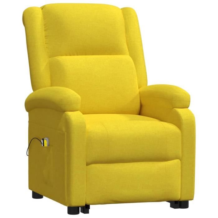 Omabeta Fauteuils électriques Fauteuil De Massage Inclinable Jaune