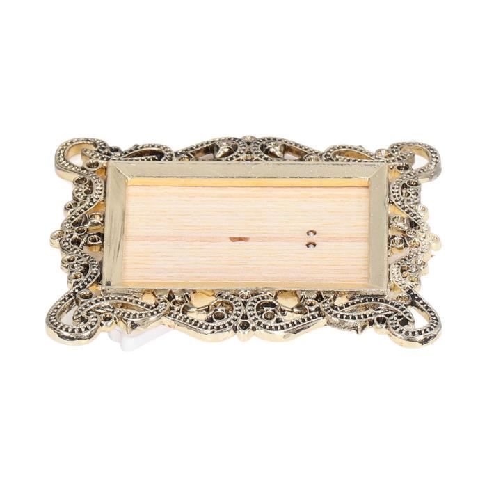 Pwshymi Cadre photo de maison de poupée Cadre Photo Miniature en ...