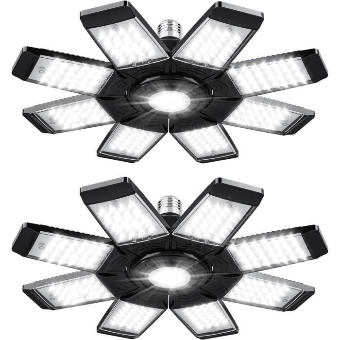 Lumière De Garage Led - 20000 Lumens 6500K Lumière Du Jour 200W, Huit ...