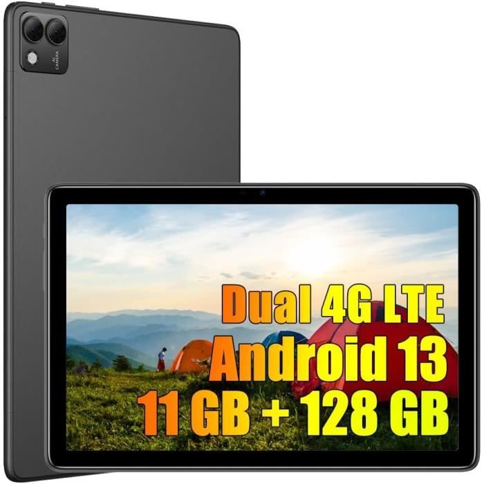 T10S Tablette (2023),11Gb Ram + 128Gb Rom (Tf 1Tb) Octa-Core,Batterie 6600Mah,10,1 Pollici Tüv ...
