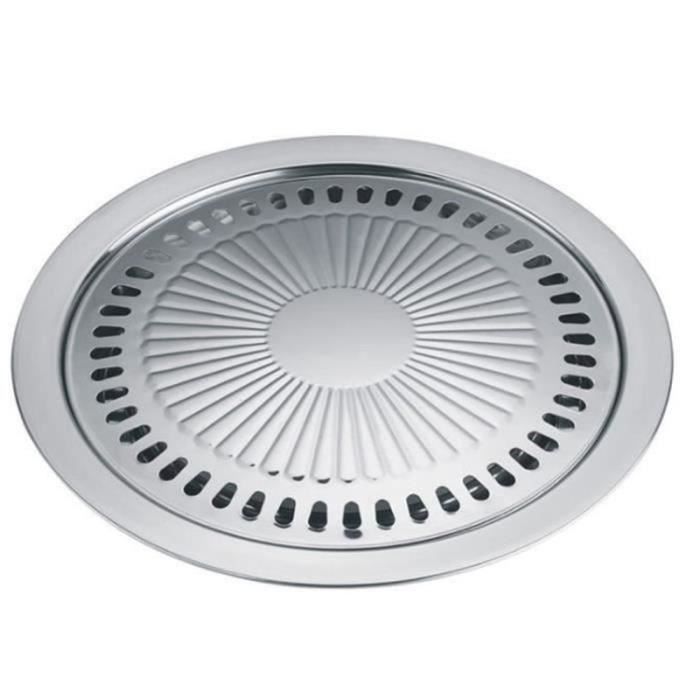 BARBECUE Round Barbecue Stainless Steel Plate Household Outdoor BBQ ...