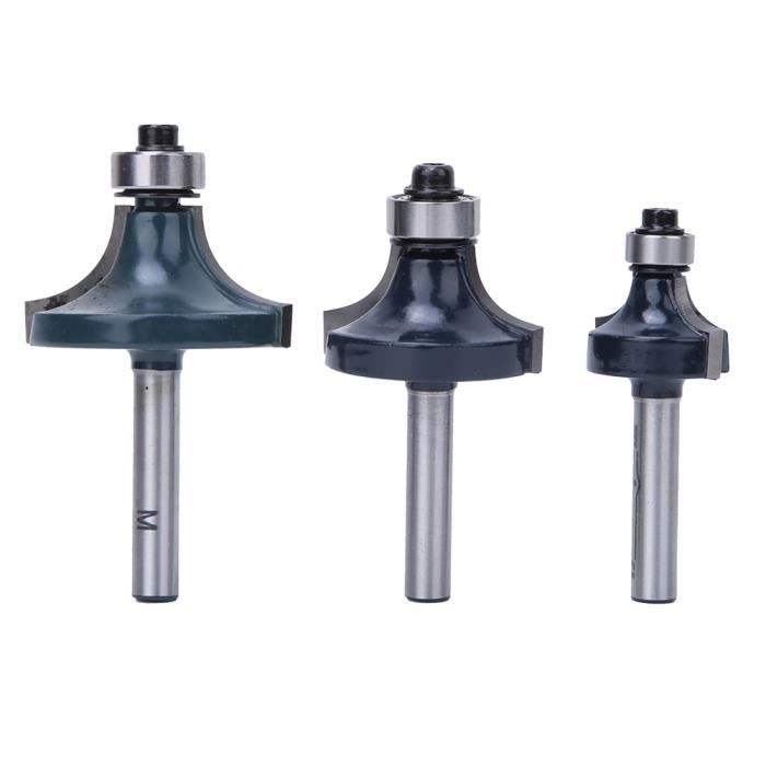 Sonew fraise ronde d'angle 3 pièces coin rond sur routeur 1/4 pouce ...