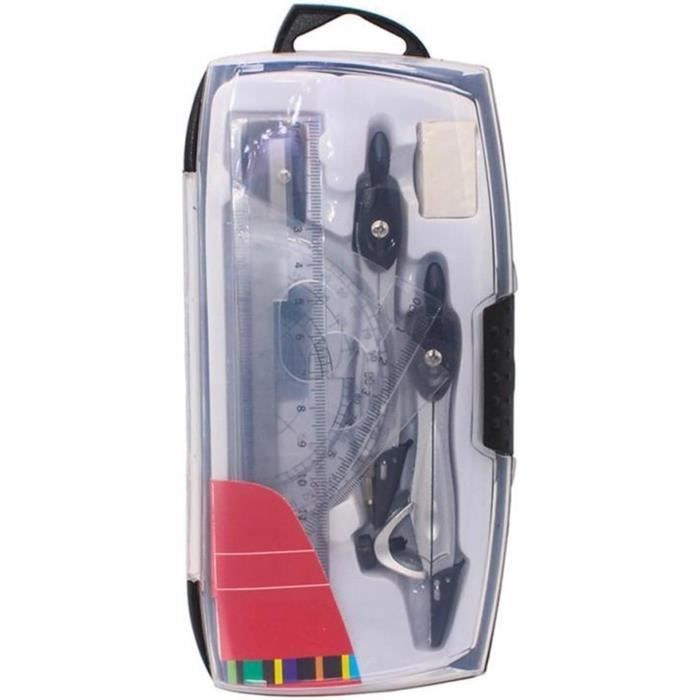 Compas Rapporteur Kit d'outil de dessin de mathématiques Kit Boussole ...