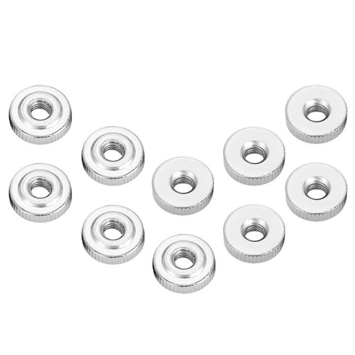 Tbest écrou moleté 10 pièces GB807 M4 M5 M6 M8 M10 écrou de poignée ...