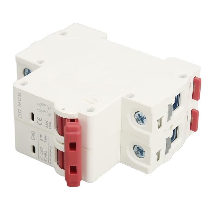 TMISHION Disjoncteur CC Disjoncteur Miniature cc 2P DZ47s 63Z 40A 6000A disjoncteur à capacité ...