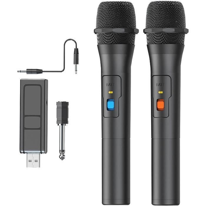 Micro Karaoké,Haut-Parleur Micro Portable Sans Fil Avec Récepteur Usb ...