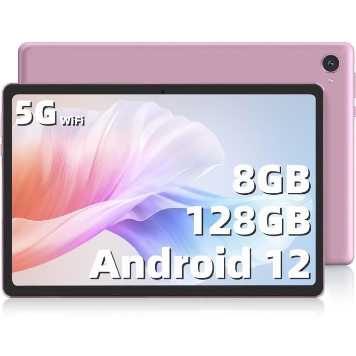Tablette Tactile 10 Pouces Android 12, 8Go Ram 128Go-Tf 1Tb Rom, 2.4Ghz ...