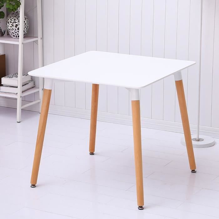 White Kitchen Dining table 80cm x 80cm - Cdiscount Maison