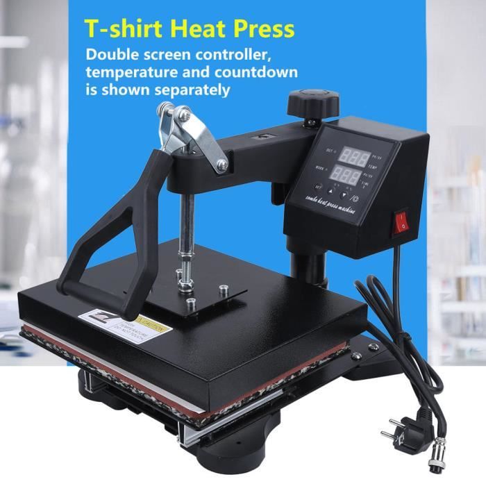 Presse à Chaud Textile Transfert Press Machine pour T-Shirts - VGEBY ...