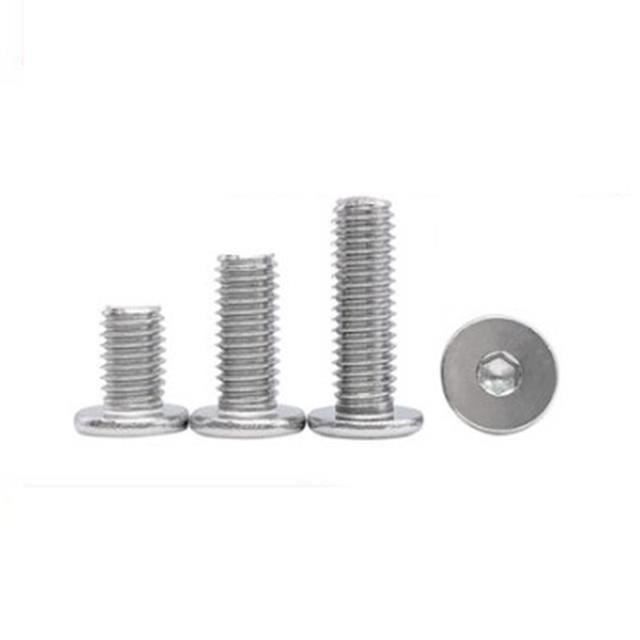 VIS,M8 5pcs-35mm-CM 304--Vis à tête hexagonale Ultra fine en acier inoxydable, 10 50 pièces, M1 ...