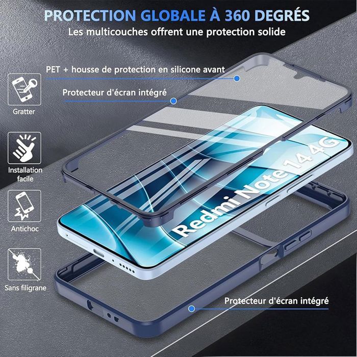 Coque de protection - E.F.CONNECTION - Pour Xiaomi Redmi Note 14 4G ...