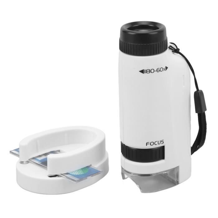 Mini microscope de poche portable VVIKIZY avec LED 60x-120x pour ...