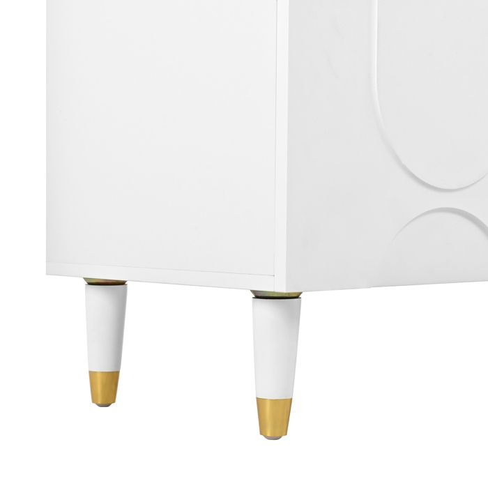 Meuble TV design bas 180x40x50 cm avec 4 portes, rangement multiple ...