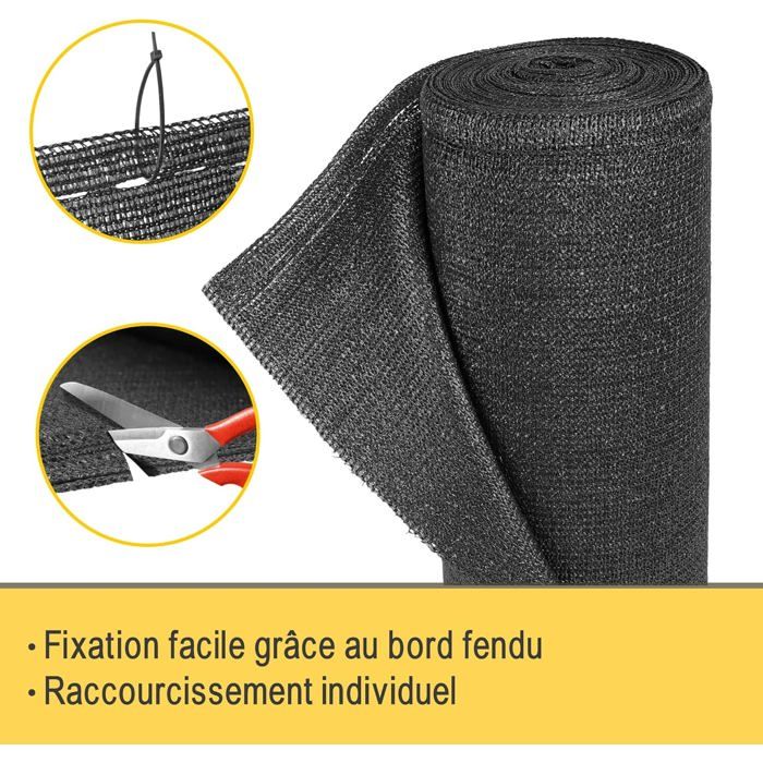 Sol Royal Brise Vue 10m x 1,6m Filet Tissu d'Ombrage 165g/m² – HDPE ...