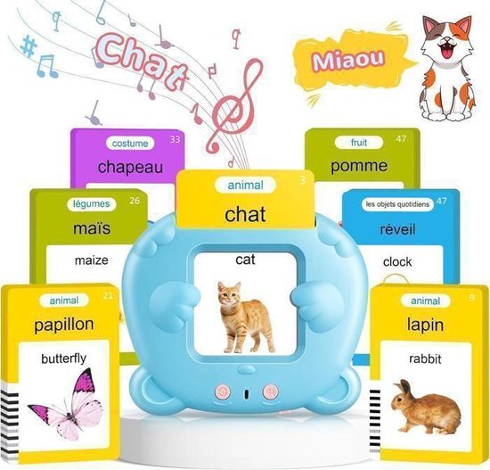 Carte Flash Parlante Francais, Cartes éducatives 224 Mots, Jouet ...