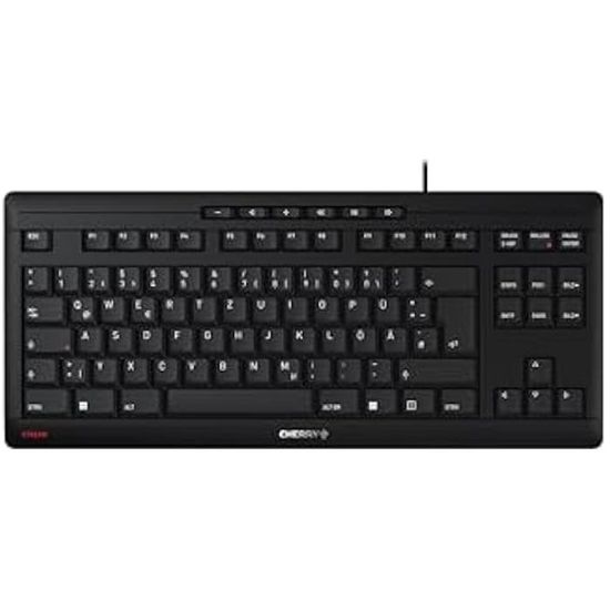 Clavier Mécanique - CHERRY - STREAM KEYBOARD TKL - Filaire - QWERTZ - Silencieux - Cdiscount ...