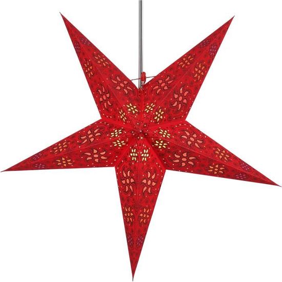 Étoile Pliable De L`Avent En Papier Illuminé, Poinsettia 60 Cm - Anubis ...