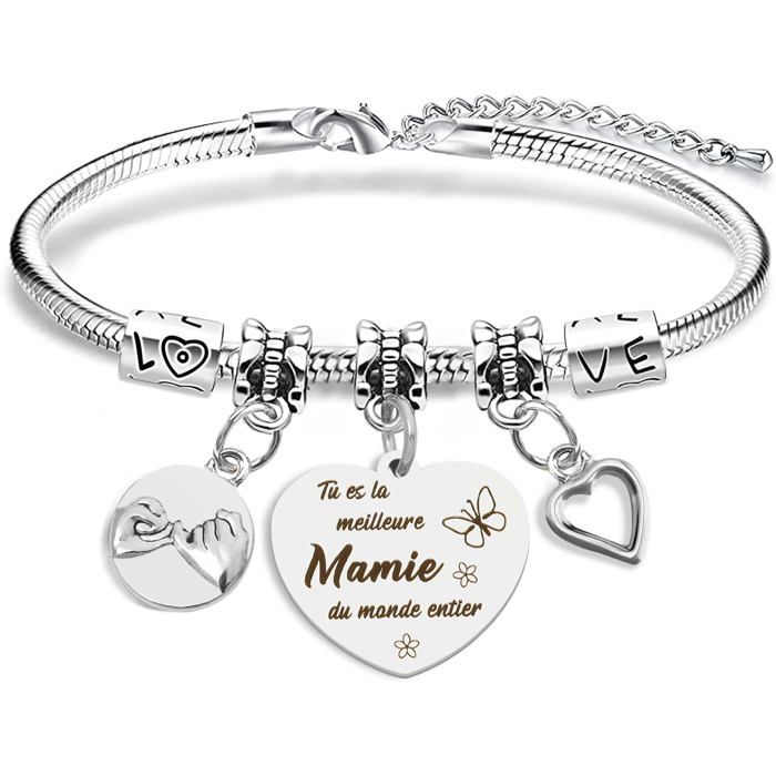 Cadeau Fete Des Grand Meres Cadeau Mamie Noel, Bracelet Mamie Cadeau ...