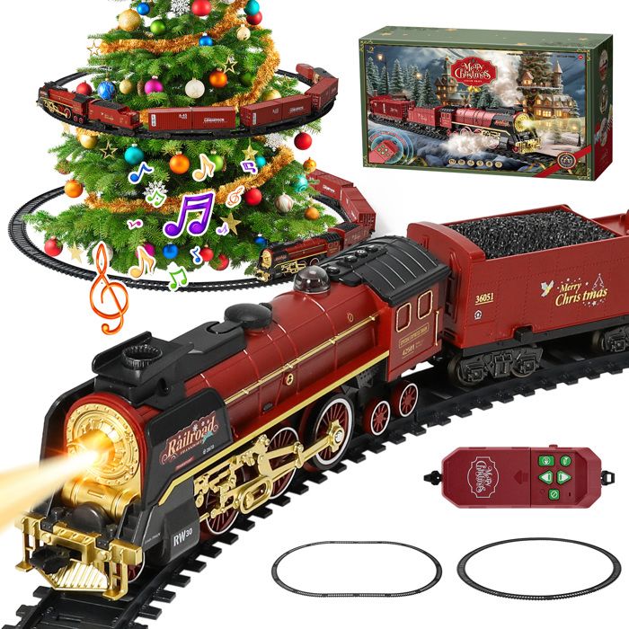Jouet de Train Electrique Noël - jouets de train - 5 wagons ...