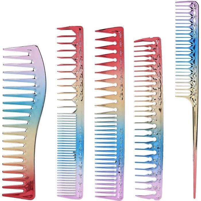 Peignes - Uxsiya Peigne Coiffure À Cheveux Space Aluminium Maquillage ...