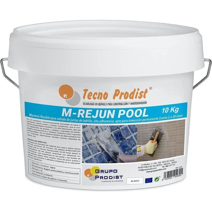 M-REJUN POOL de Tecno Prodist - Mortier flexible, scellement des joints ...