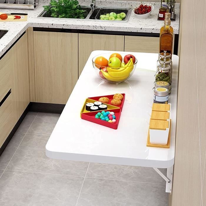 Table Pliante Murale pour Salle de Lavage, Cuisine, Table à Manger ...