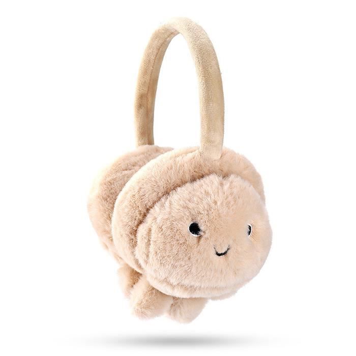 Cache-Oreilles - Enfants - Hiver - Peluche - Beige - Taille M Beige ...