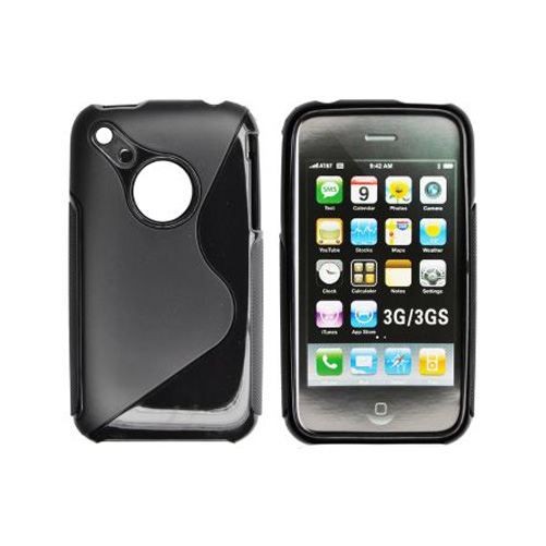 Coque TPU Noire type S pour Apple iPhone 3GS - Cdiscount Téléphonie