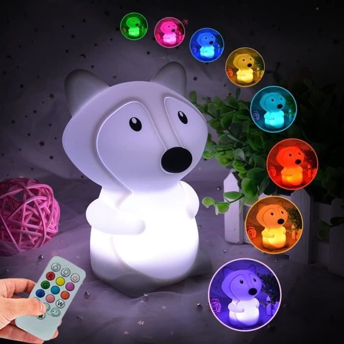 Renard Veilleuse Enfants - Pat Veilleuse En Silicone Pour Bébé, Lampe ...