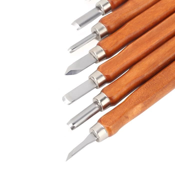 GOTOTOP Burin de sculpture Ensemble d'outils de sculpture sur bois de ...