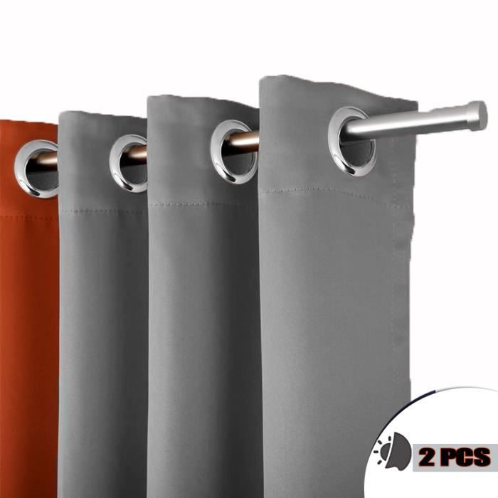 Rideau,Rideau Thermique Isolant Anti Froid,Rideau occultant pour Salon ...