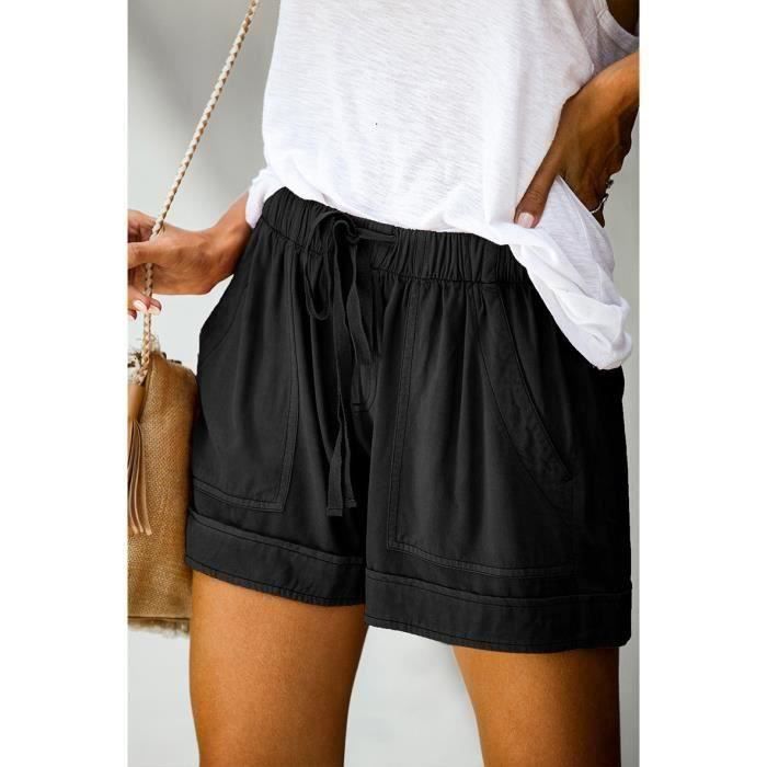 Short Femme Court Short Ete Chic Short Bermuda Court Short Taille Haute ...