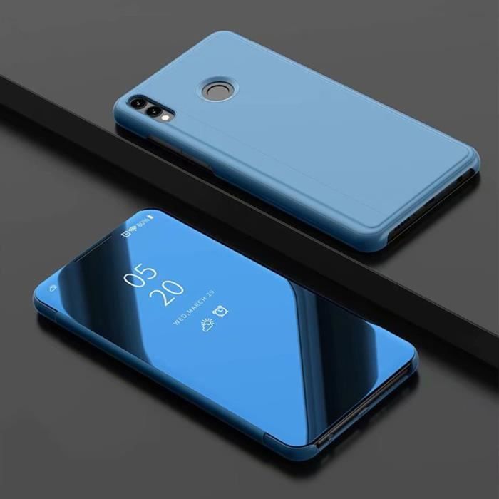 Coque Honor 8X MAX, Housse Étui Miroir Flip Avec Stand Fonction ...