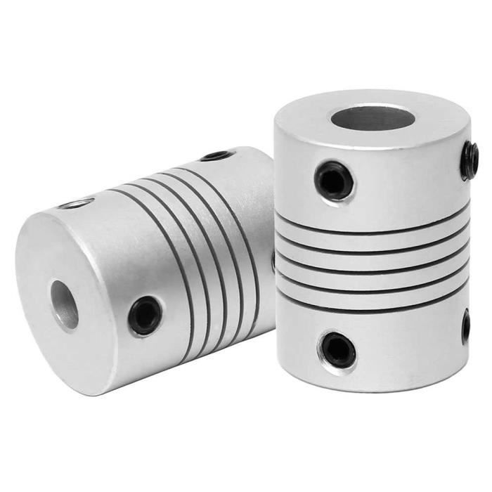 OCIODUAL 2x Coupleur Flexible 5 x 8 mm Z Axis Coupling Coupler pour ...