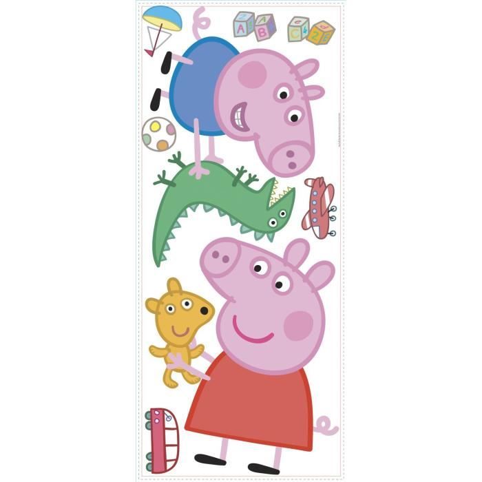 Sticker géant - Peppa Pig - George Pig - 45,7CM x 101,6CM ...
