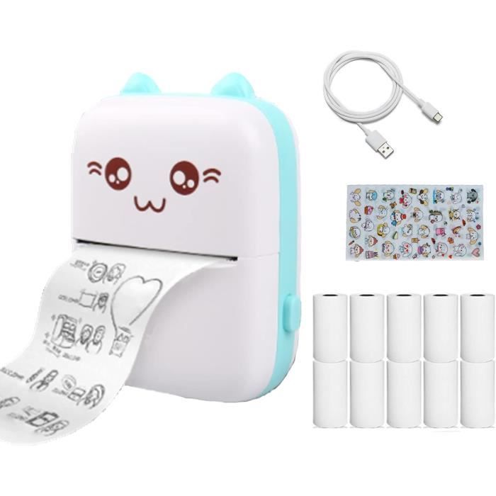 Mini Imprimante Photo Portable, Imprimante Thermique Instantanée Sans ...