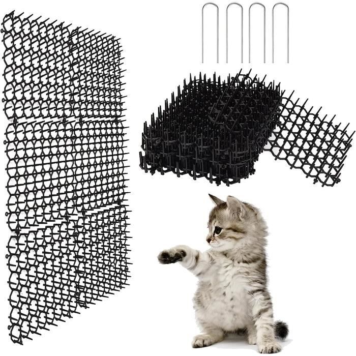 Herefun 12 Pièces Tapis Anti-Chat Jardin avec Pointes, Tapis Anti-Chat ...