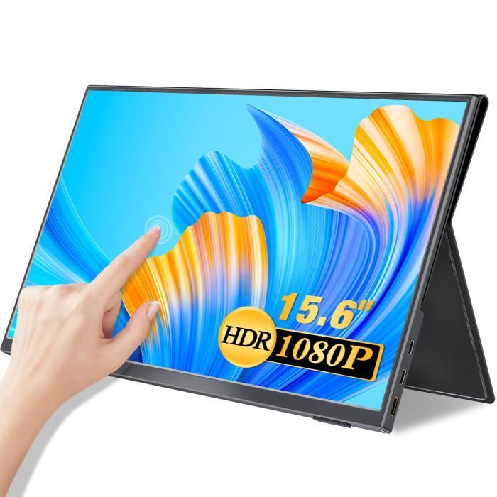 Écran Portable Pour PC Tactile FHD 1080P HDR IPS 15,6 Pouces 72%sRGB ...