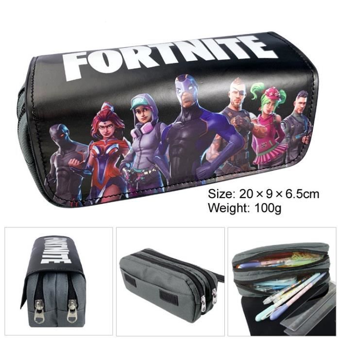 Fortnite Trousse, Double-Layer Grande Capacité Sac à Stylos Trousse à ...