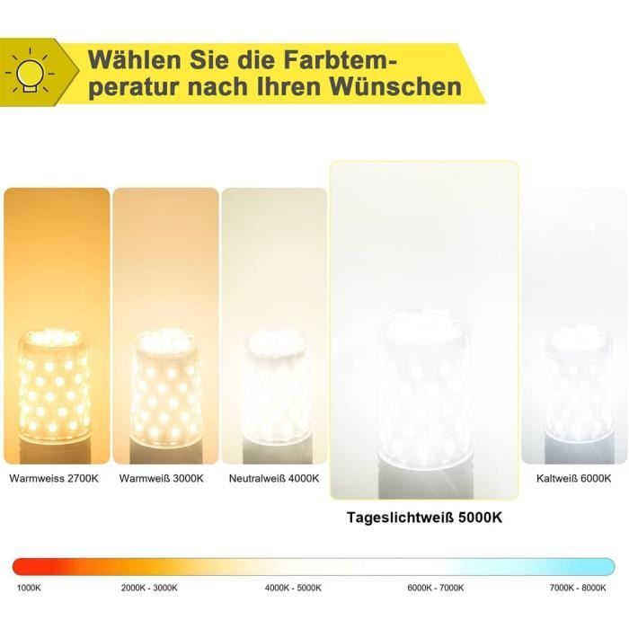 Ampoules Led Culot E27 Blanc Froid 9W Equivalent 60-80W, Ampoule E27 5000K Led Culot Edison À ...