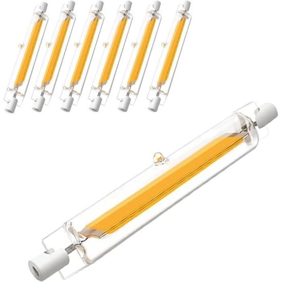 Ampoule Led R7S 78Mm Dimmable,R7S Led 78Mm 10W Équivalent Ampoule ...