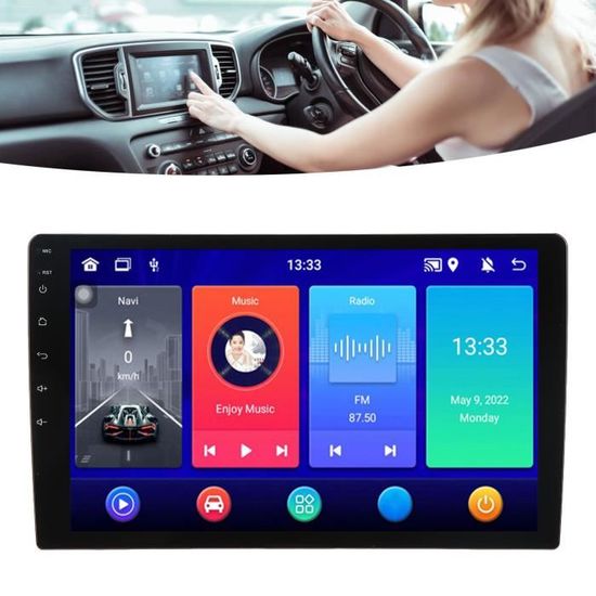 Autoradio - GAROSA - 10.1 pouces - Android 12 - GPS - Bluetooth mains ...