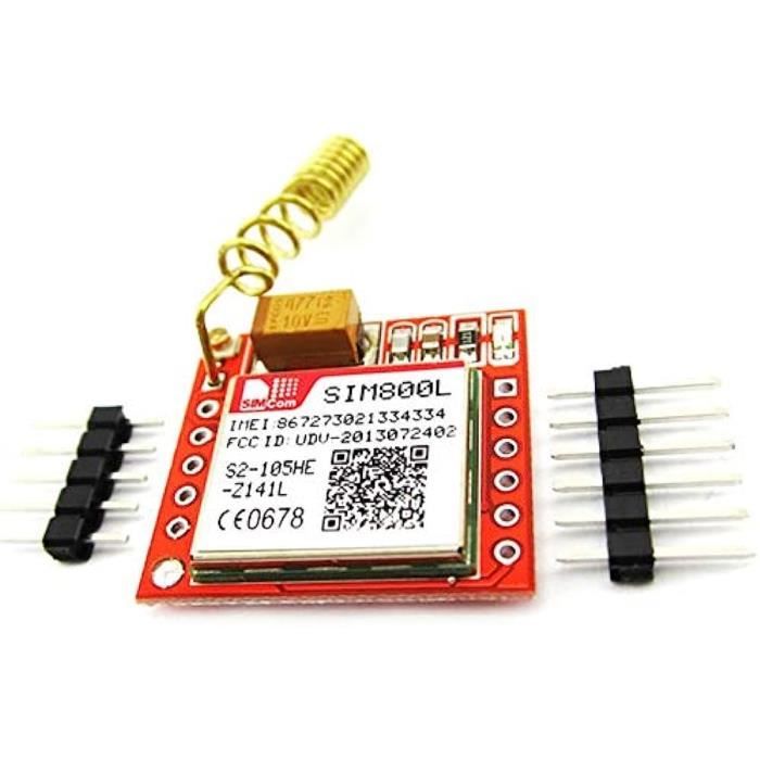MODULE SIM800L CARTE SIM GSM GPRS QUADRI-BANDE ANTENNE ARDUINO ...