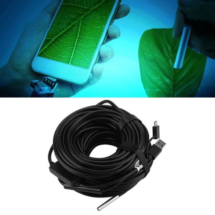 Endoscope USB de 20m 3 en 1 55mm avec caméra 720P étanche pour l ...