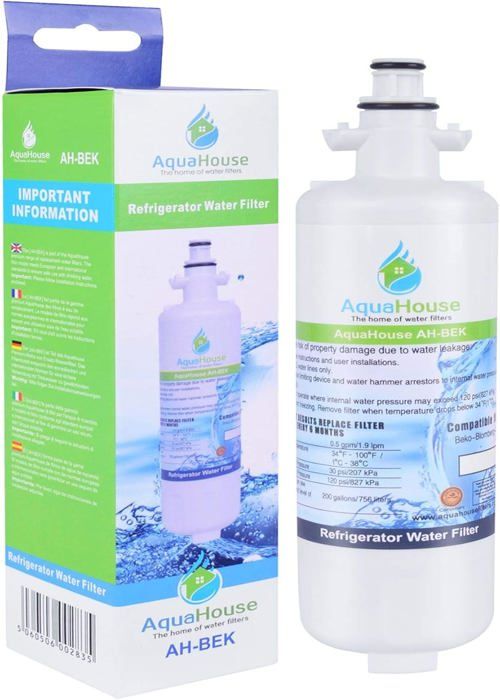 AquaHouse AH-BEK Réfrigérateur Filtre à eau pour Beko 4874960100 ...