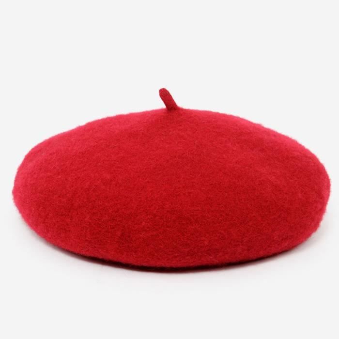 Chapeau béret en laine pour femme, ANNEFLY Chapeau français classique ...