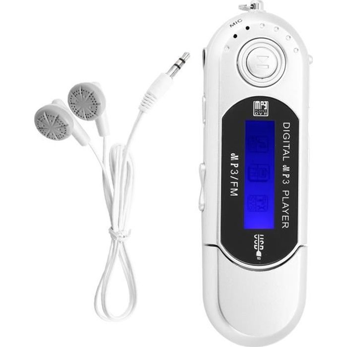 Lecteur MP3 USB portable avec écran LCD Radio FM Enregistreur vocal ...