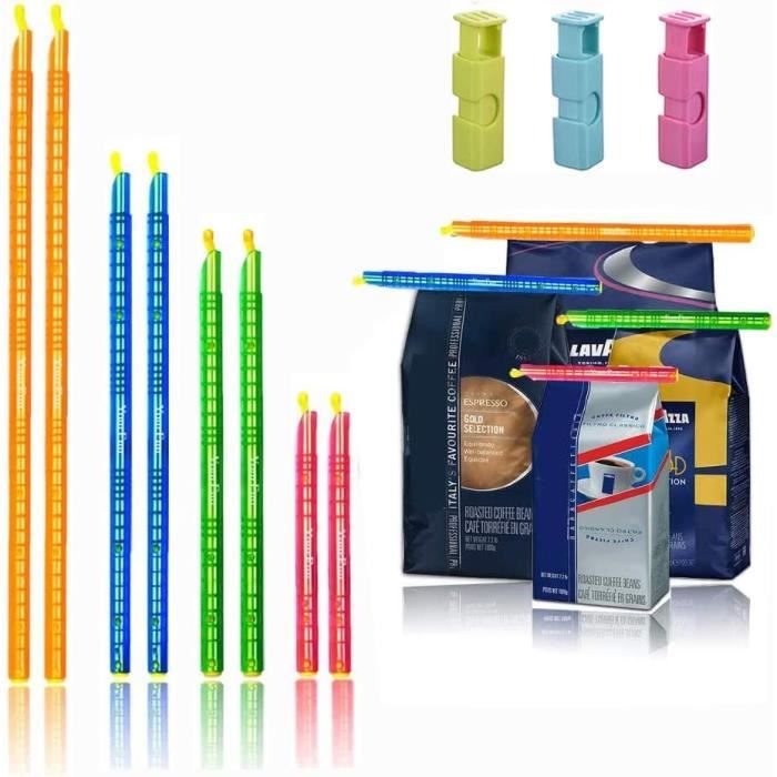 Clip Fermeture Sachet, 11 Pièces Ermeture Sachet Alimentaire- Plastique ...