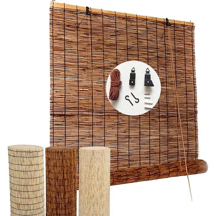 Store de fenêtre Extérieur,Rideaux en Bambou,Store Venitien à Rouleaux ...